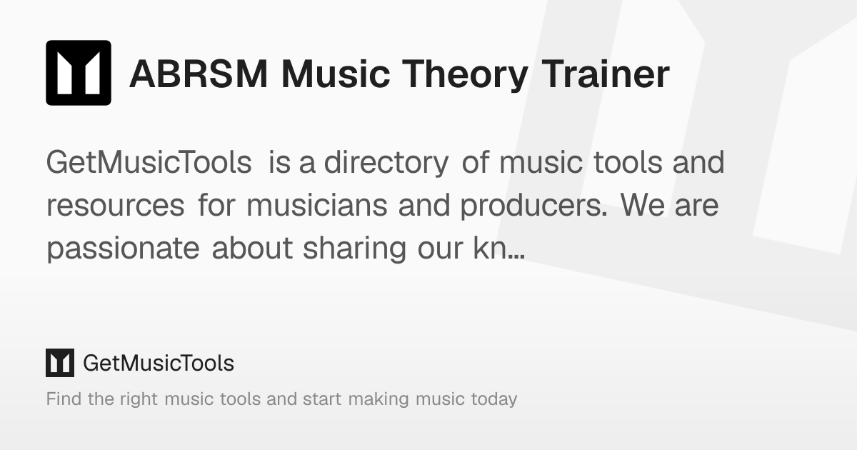 ABRSM Music Theory Trainer: Guiding musical journeys with graded exams ...